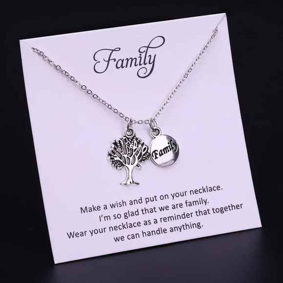 Jewelry | New Forever Family Tree Wings Pendant Necklaces | Poshmark
